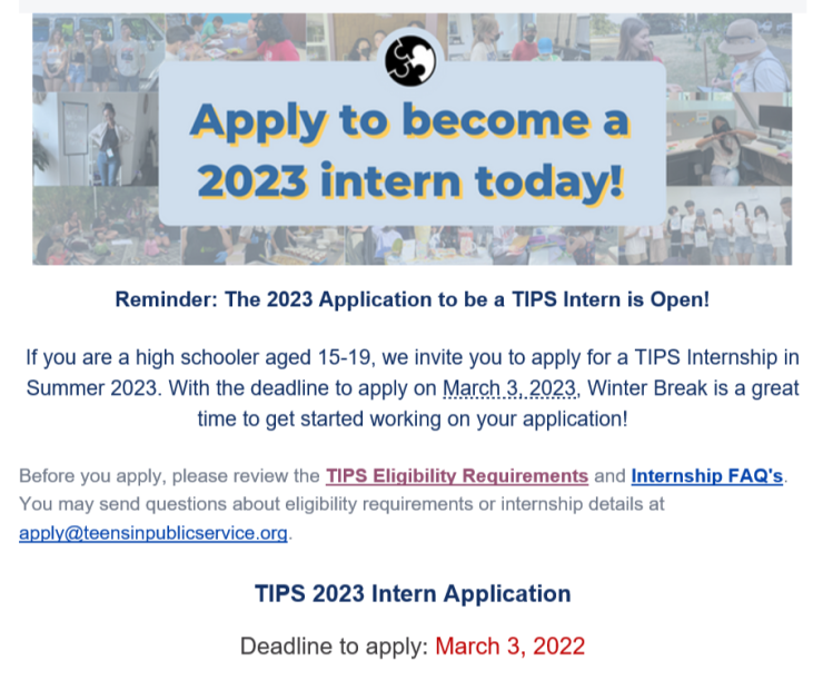 Internships – Building Pathways to STEM Careers